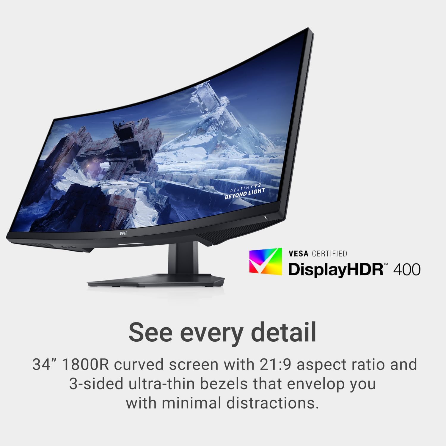 Dell 34″ Curved Gaming Monitor WQHD – S3422DWG